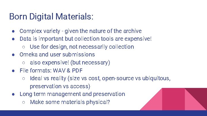 Capturing Childbirth Born Digital Materials and the Creation