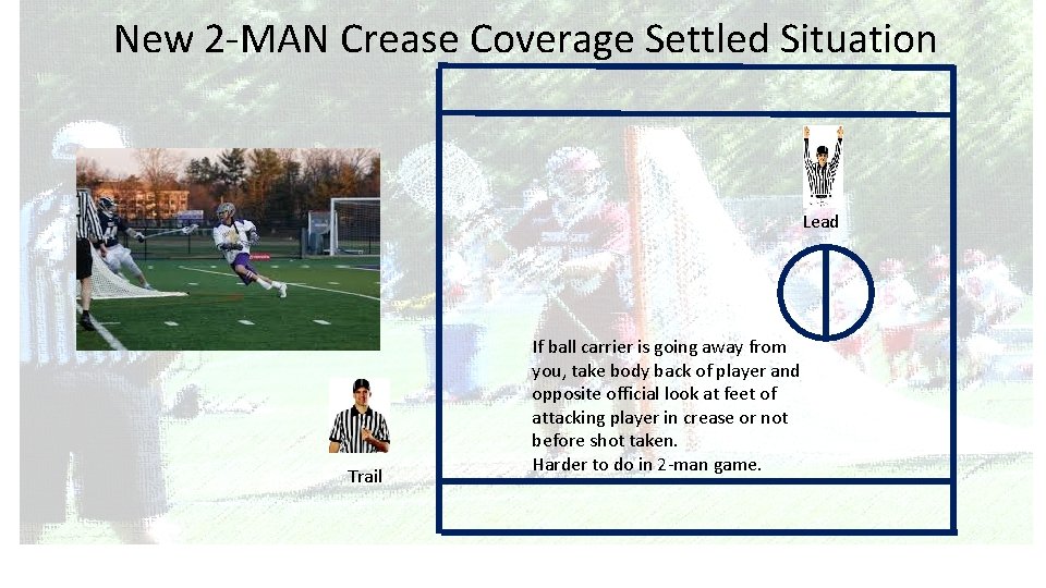 OFFICIATING THE CREASE THE MOST IMPORTANT AREA ON