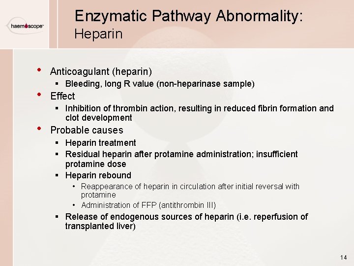 Basic Clinician Training Module 3 Hemorrhagic States Introduction