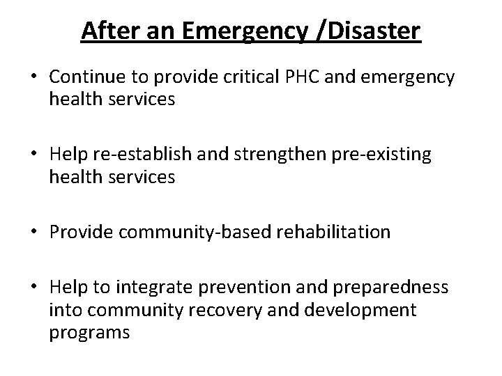 Roles and Responsibilities of Community Health Workers CHW