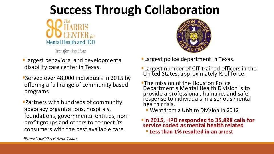 Law Enforcement Collaboration Crisis Call Diversion Program Success