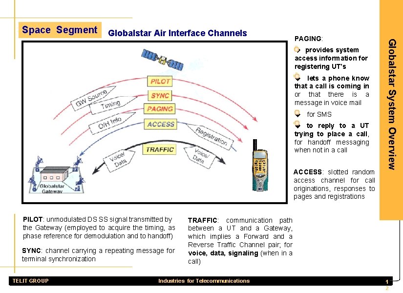 the Globalstar System and evolutionary paths towards 3