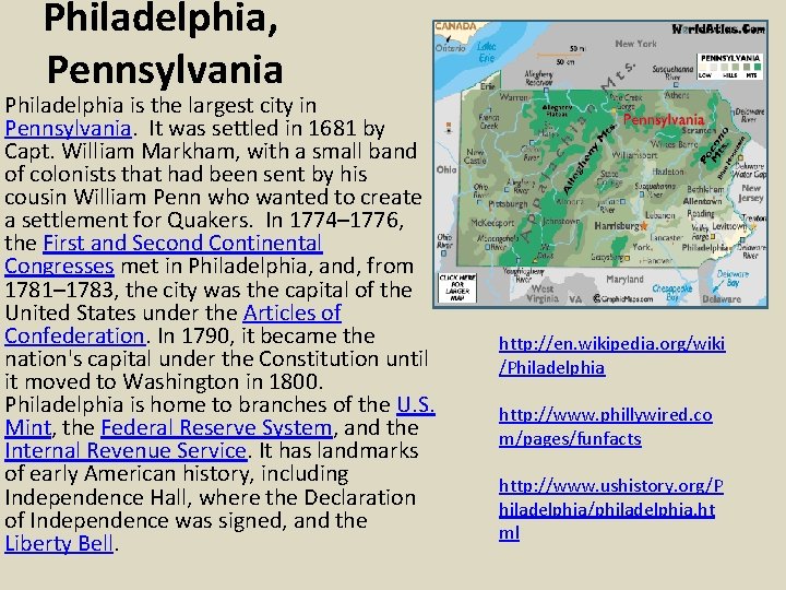 Physical and Man Made Features of the United