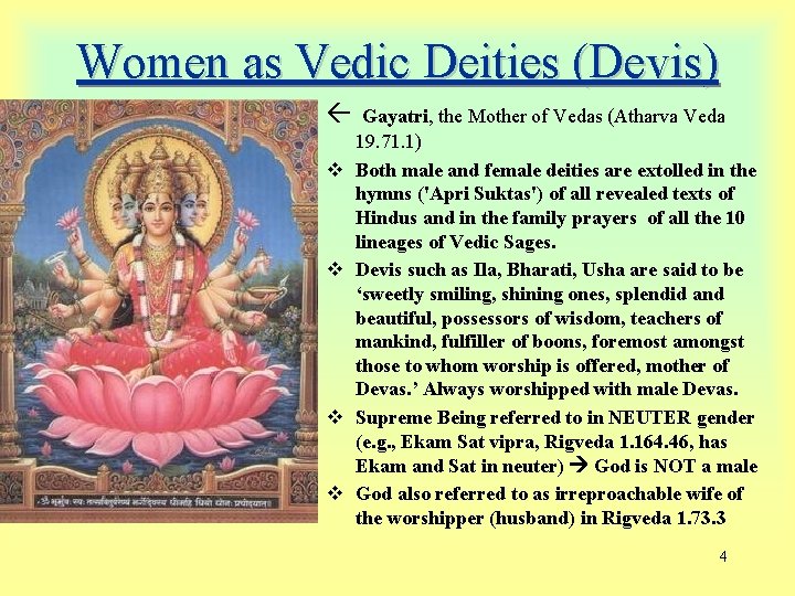 The Feminine in Hindu Dharma A Tribute to