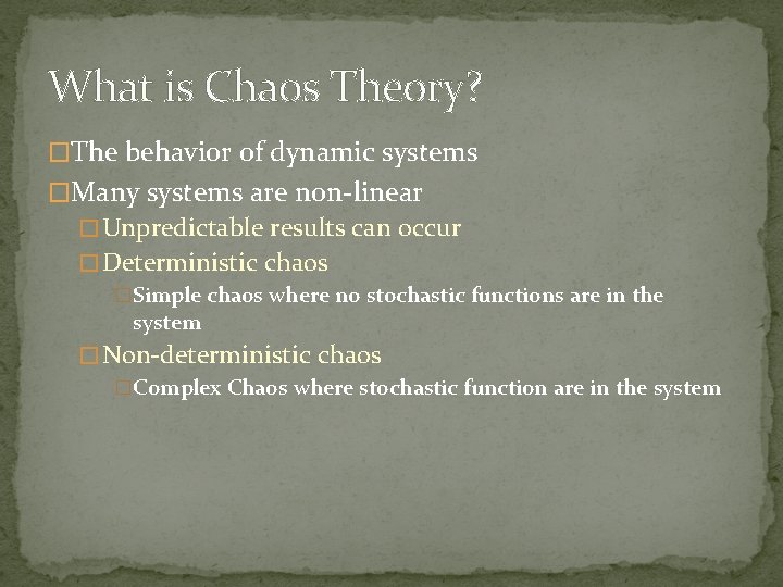Chaos Theory and Modern Trading By Paul Cottrell