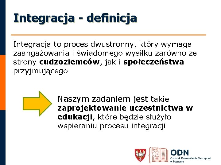 Integracja dzieci cudzoziemskich w szkole Dr Izabela Czerniejewska