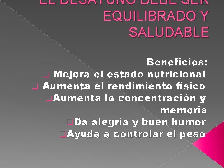 HABLEMOS DE NUTRICIN HBITOS DE VIDA SALUDABLES Lic