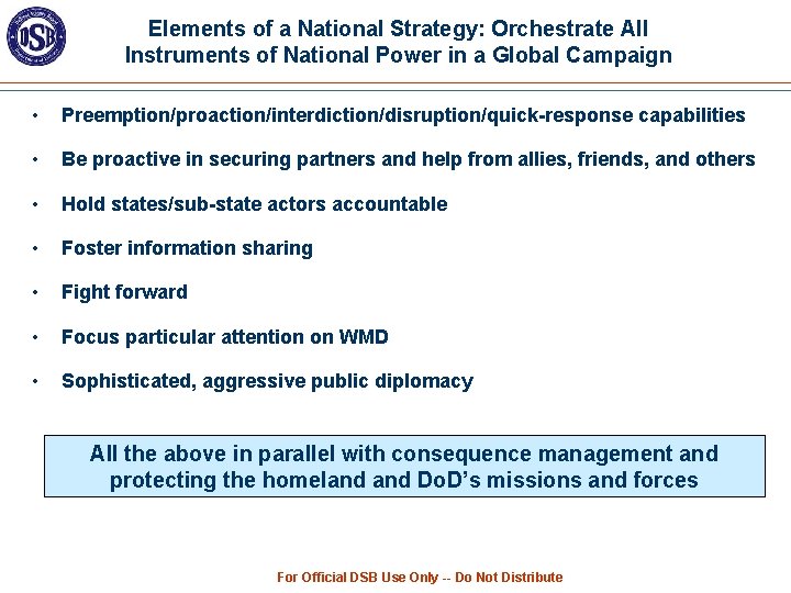 DSB Summer Study on Special Operations and Joint