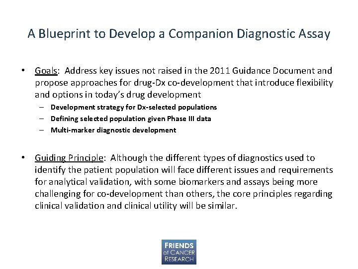 A Blueprint to Develop a Companion Diagnostic Assay