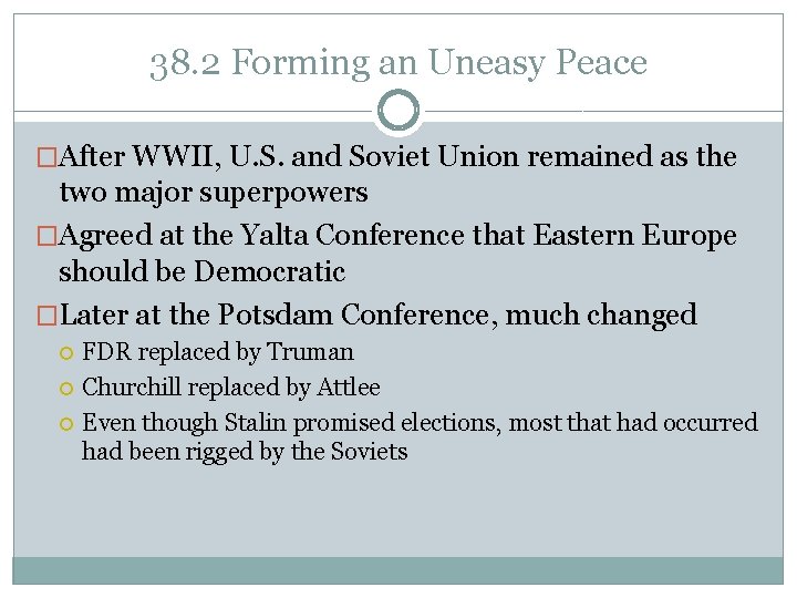 The Cold War Ch 38 39 KEY QUESTIONS