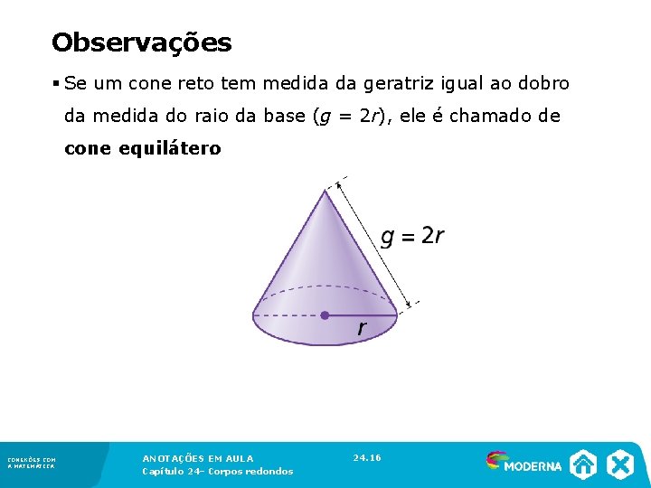 Captulo 24 CONEXES COM A MATEMTICA Corpos redondos