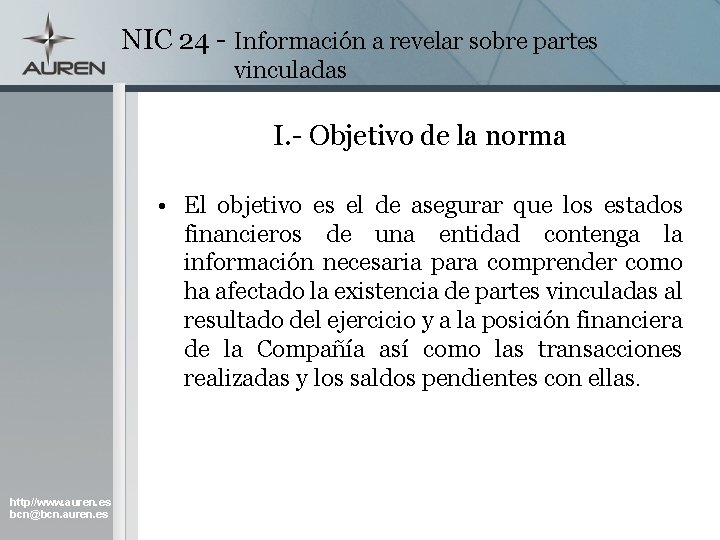 NIC 24 Informacin a revelar sobre partes vinculadas