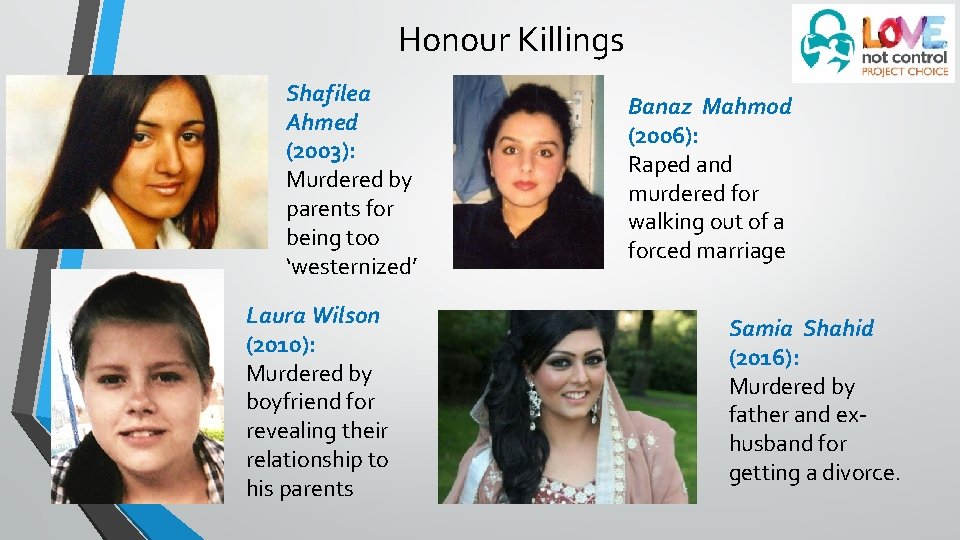 Project Choice Supporting those affected by honour based