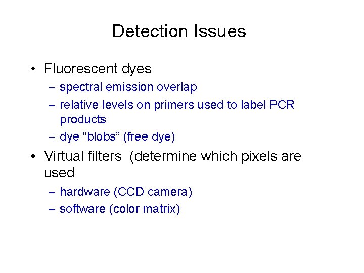 Advanced Topics in STR DNA Analysis Capillary Electrophoresis