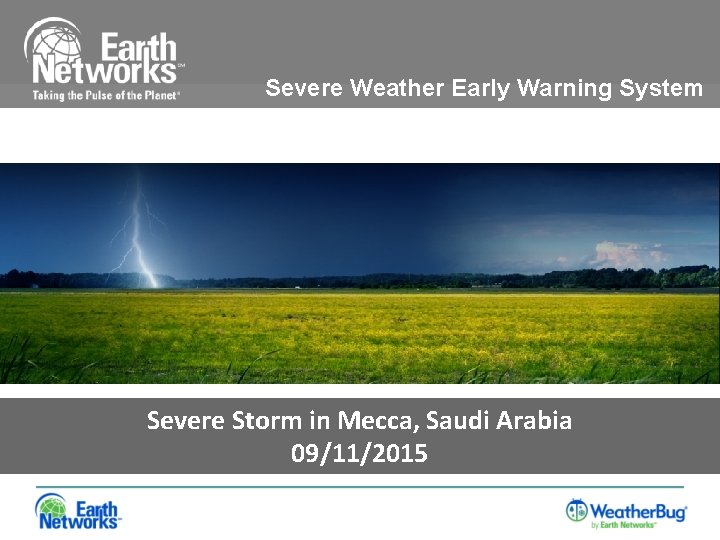 Severe Weather Early Warning System Severe Storm in