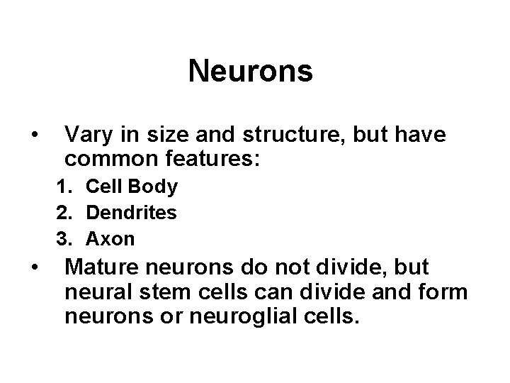 CNS Neuroglial Cells Greatly outnumber neurons in the