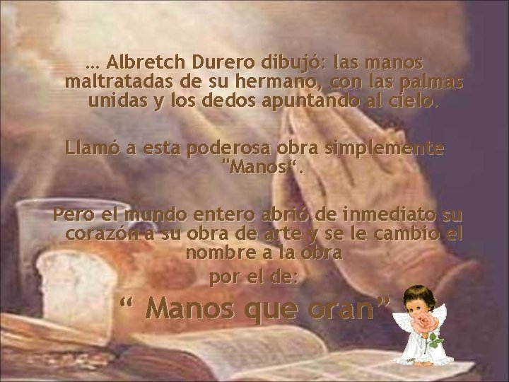 Manos que oran Obra de Albretch Durero Alberto