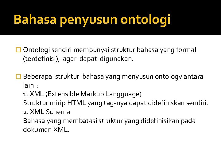 Semantic Web Ontologi Web Language OWL Ontologi Istilah