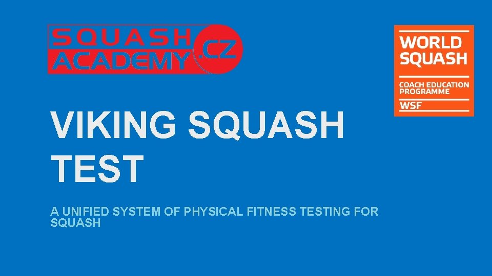 VIKING SQUASH TEST A UNIFIED SYSTEM OF PHYSICAL