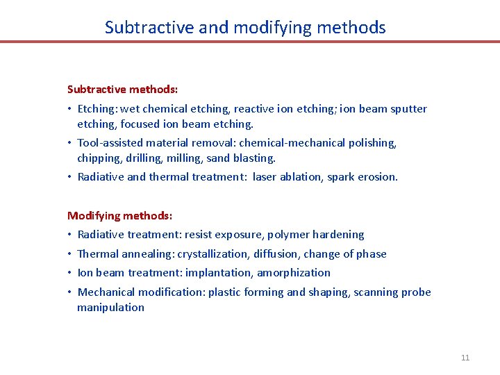 Fabrication in the nanoscale principles technology and applications
