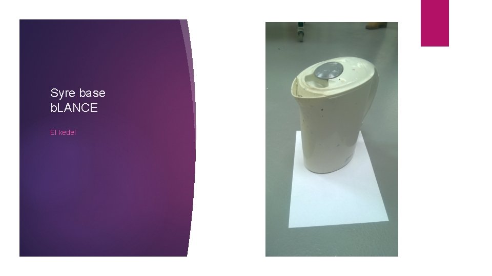 Syre base balance Syre base balance R Rdkl