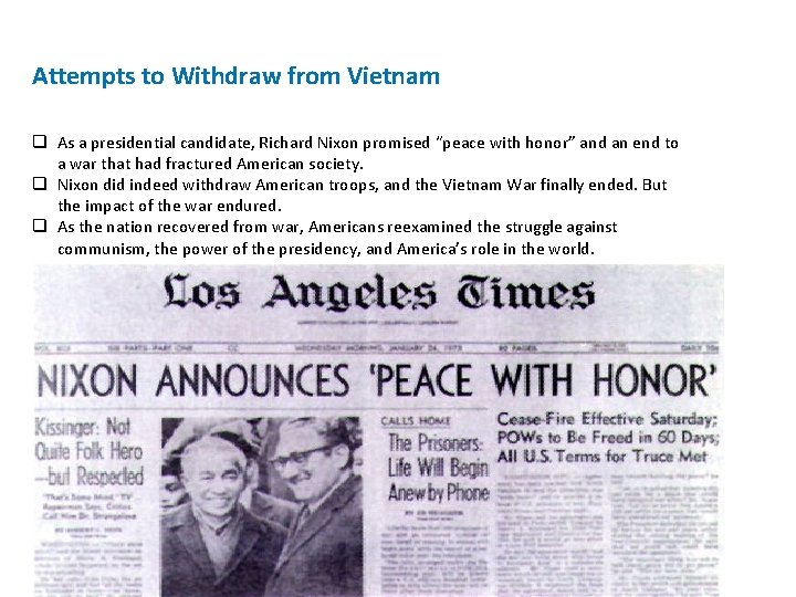 The Vietnam War Era 1954 1975 The Wars