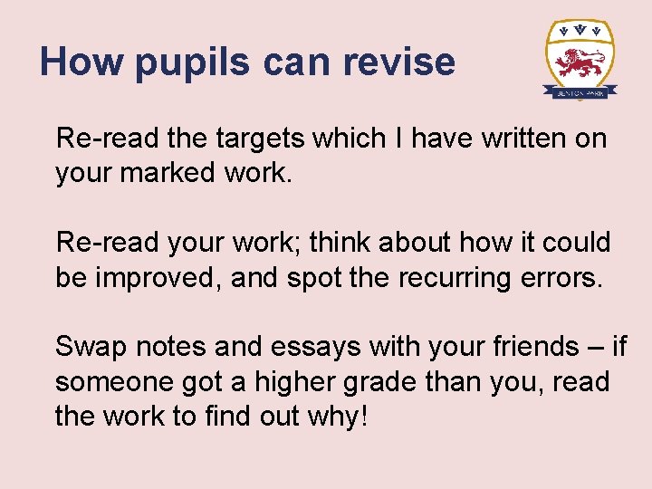 Year 11 Raising Attainment Evening English Language and