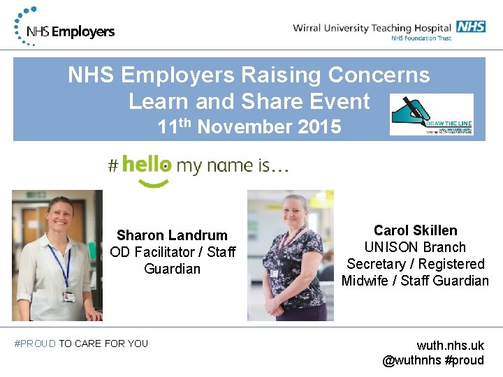 NHS Employers Raising Concerns Learn and Share Event