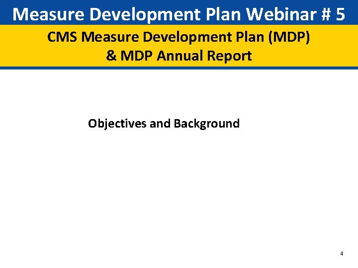 Webinar 5 Measure Development Education Outreach for Specialty