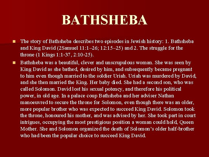 UNSUNG HEROES OF THE BIBLE TWELVE CHARACTERS FROM