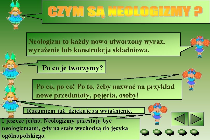 NEOLOGIZMY I ICH RODZAJE Neologizm to kady nowo