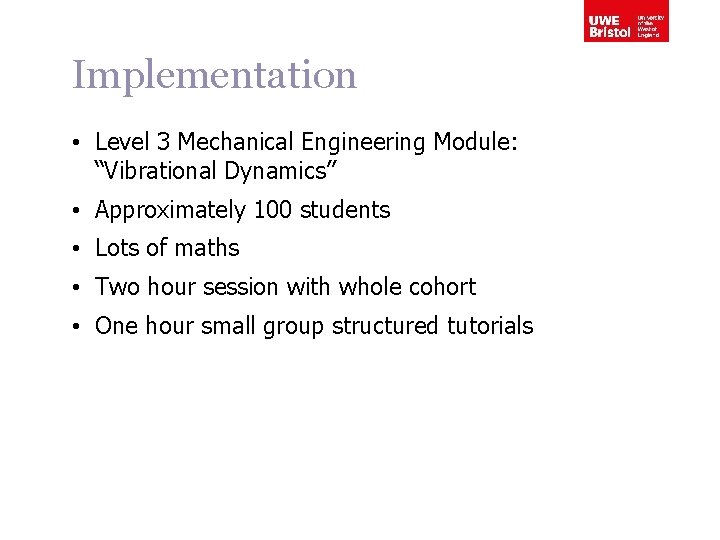 Dr Ben Drew Senior Lecturer Mechanical and Automotive