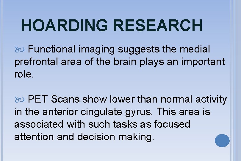 UNDERSTANDING HOARDING BEHAVIORS IN OLDER ADULTS Linda Shumaker