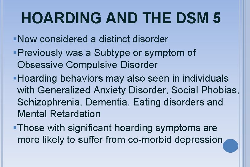 UNDERSTANDING HOARDING BEHAVIORS IN OLDER ADULTS Linda Shumaker