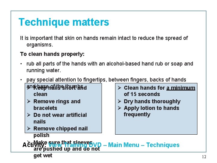 Your 4 Moments for Hand Hygiene Version 1