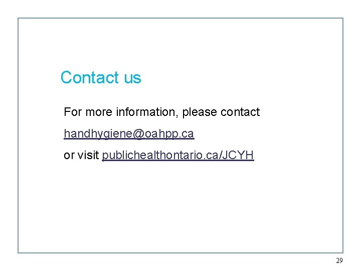 Your 4 Moments for Hand Hygiene Version 1