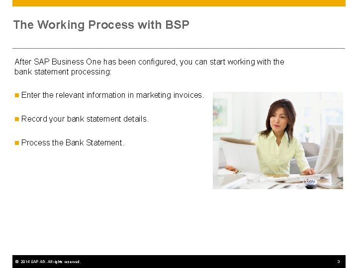 Bank Statement Processing BSP The Working process SAP