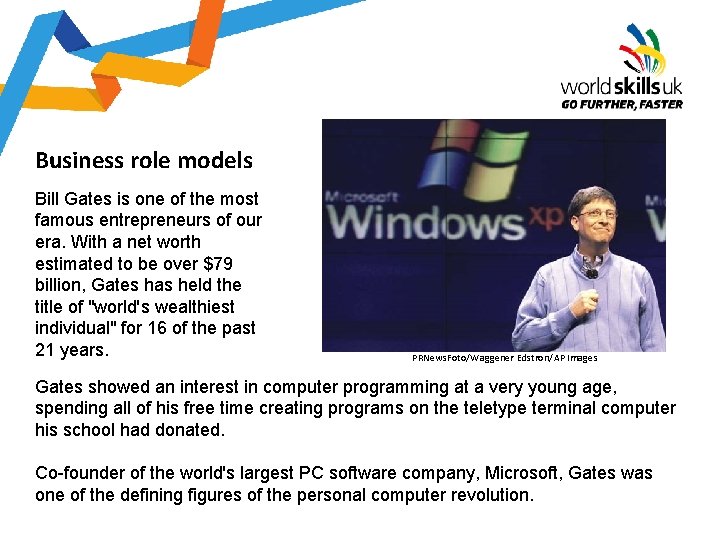 Role Models Skills role models Danny started cooking
