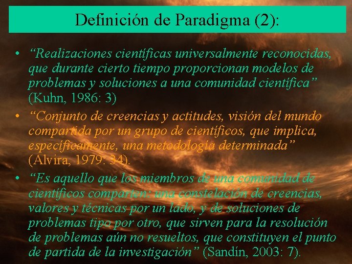 Definicin de Paradigma 1 La expresin del modo