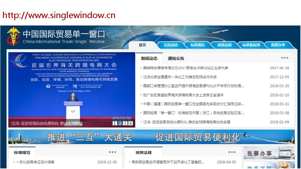 China International Trade Single Window Let Trade Simple