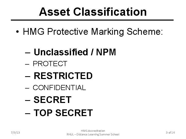 HMG Risk Management Systems Accreditation a view from