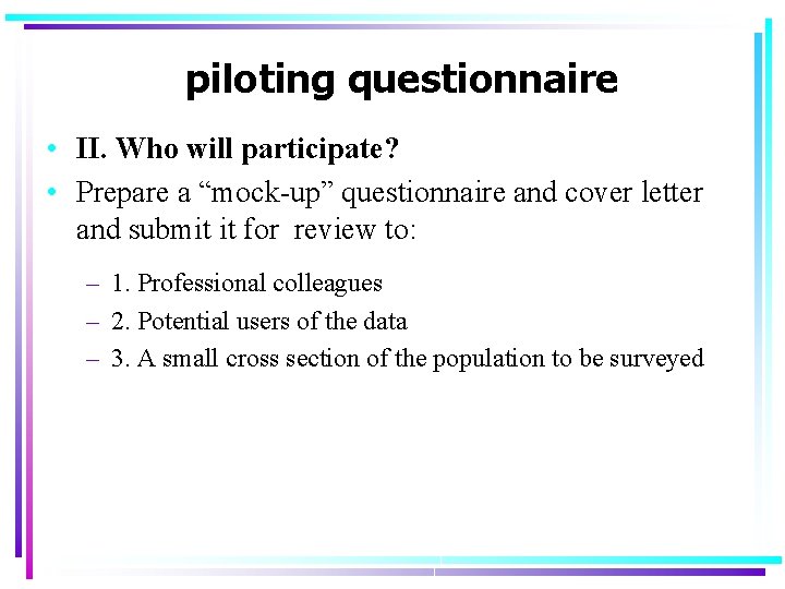 Business and Management Research WELCOME Lecture 6 Oral