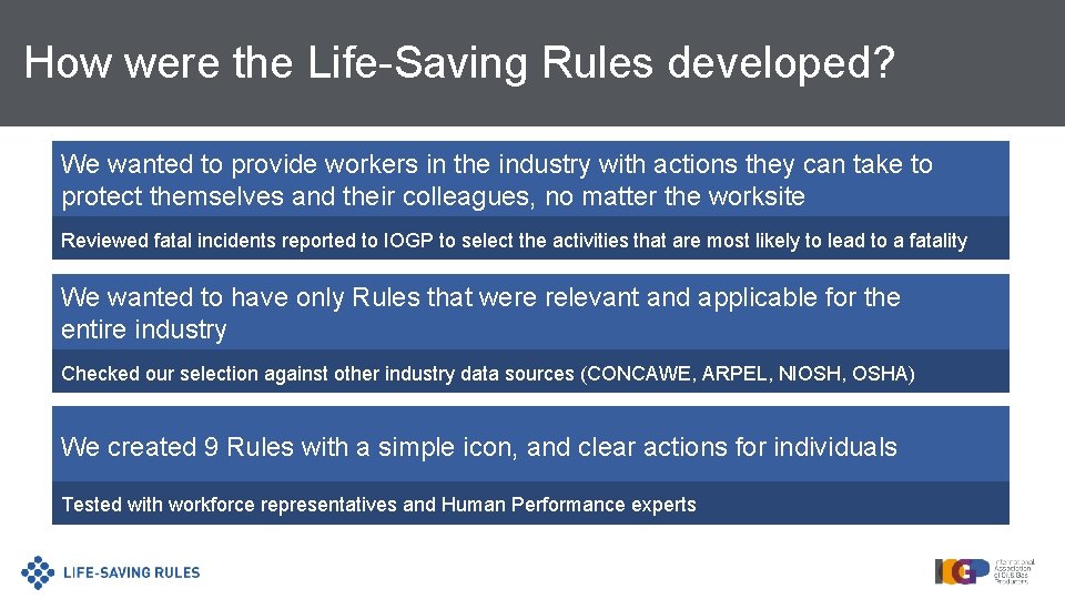 What are LifeSaving Rules Key actions to prevent