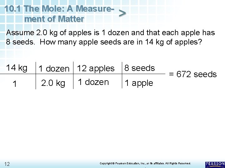 10 1 The Mole A Measurement of Matter