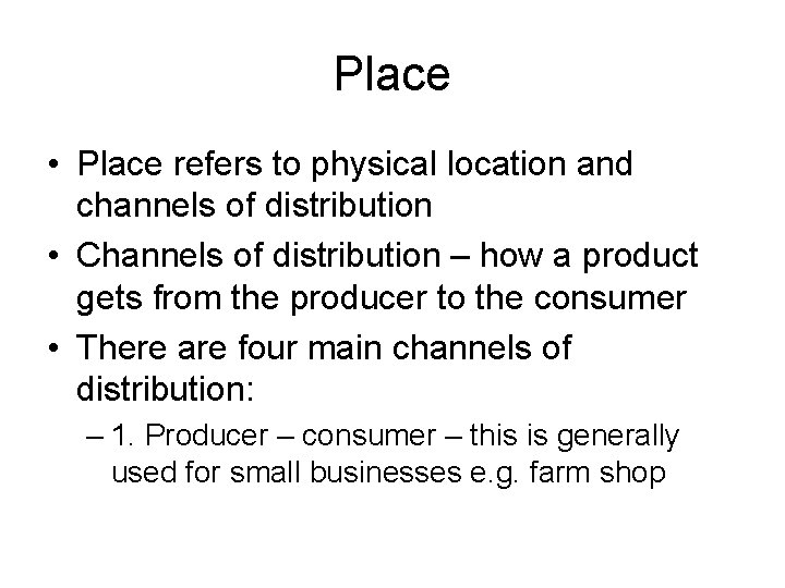 Marketing Planning Content Marketing Mix Product Price Place