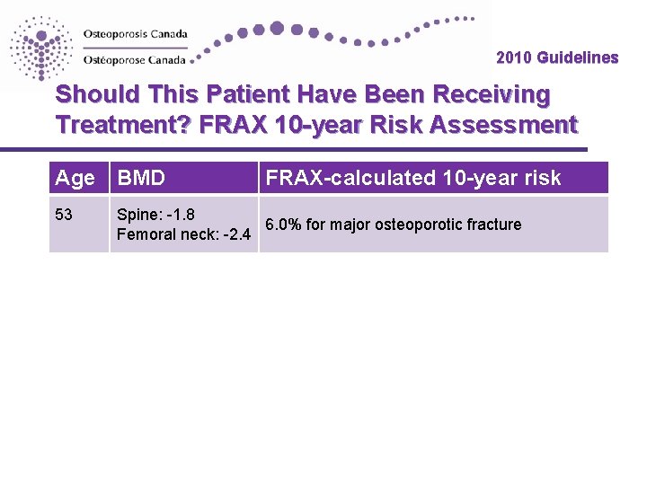 2010 Guidelines Case Study 1 Mrs DT 2010