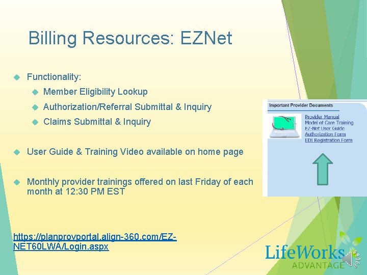 Billing Training Updated March 2018 Review Plan Benefits