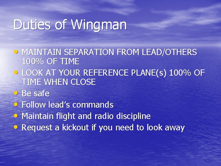 Introduction to Formation Flying Overview Safety Operations Bonanzas