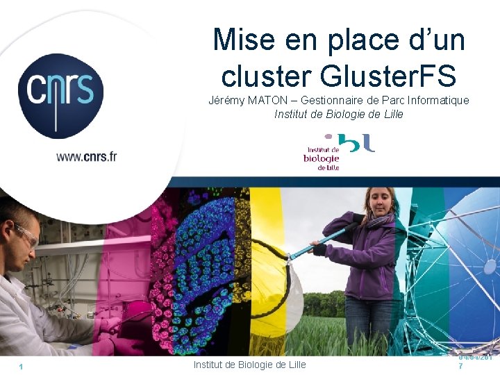 Mise en place dun cluster Gluster FS Jrmy