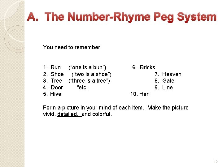 Mnemonics The Art of Remembering Barbara Awbrey M